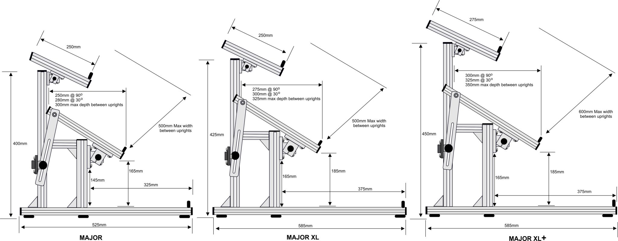 AMS Major Stand Desktop Keyboard Stand - Obelisque Design